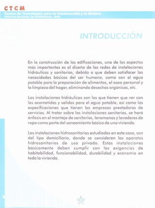 Instalaciones hidraulicas sena ctcm | PDF