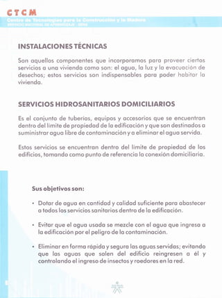 Instalaciones hidraulicas sena ctcm | PDF