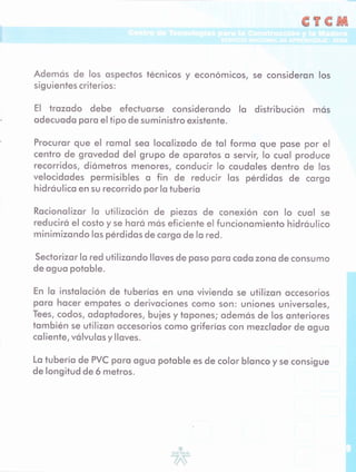 Instalaciones hidraulicas sena ctcm | PDF