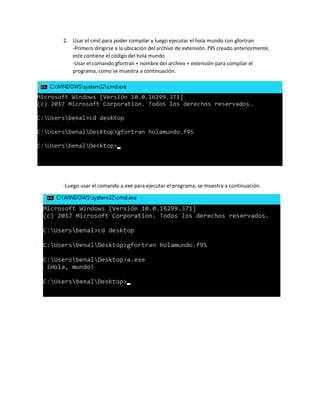 Instalacion fortran | PDF