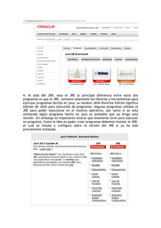Manual de instalación ambiente de desarrollo básico de java JDK 1.6 ...
