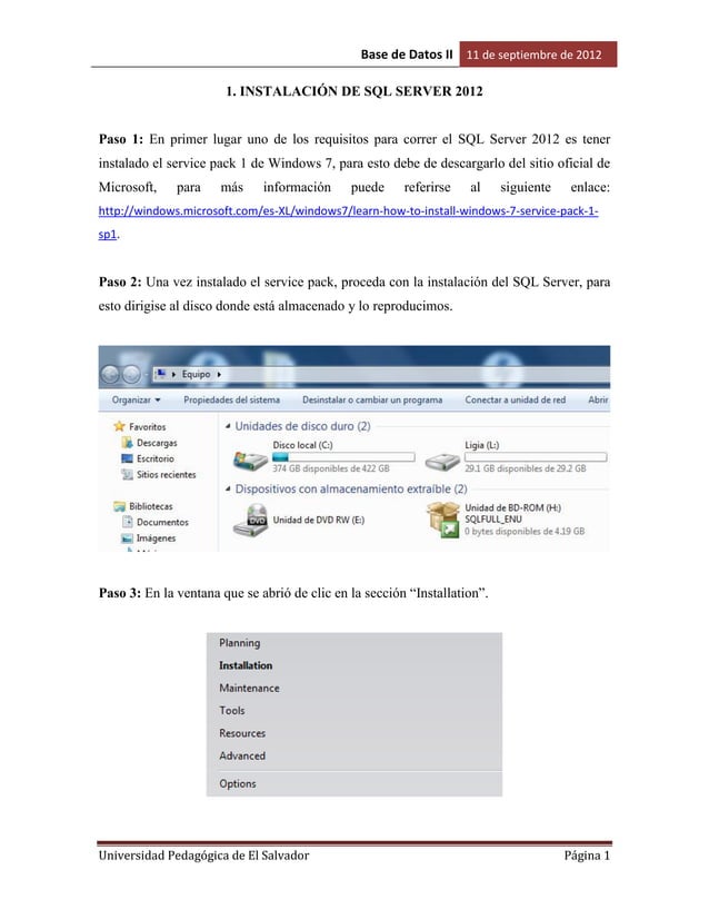 Instalacion SQLServer 2012 y replicacion | PDF