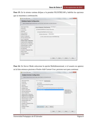 Instalacion SQLServer 2012 y replicacion | PDF