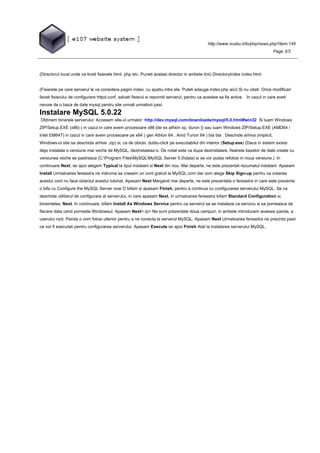 Instalarea Serverului My Sql[1]. | PDF