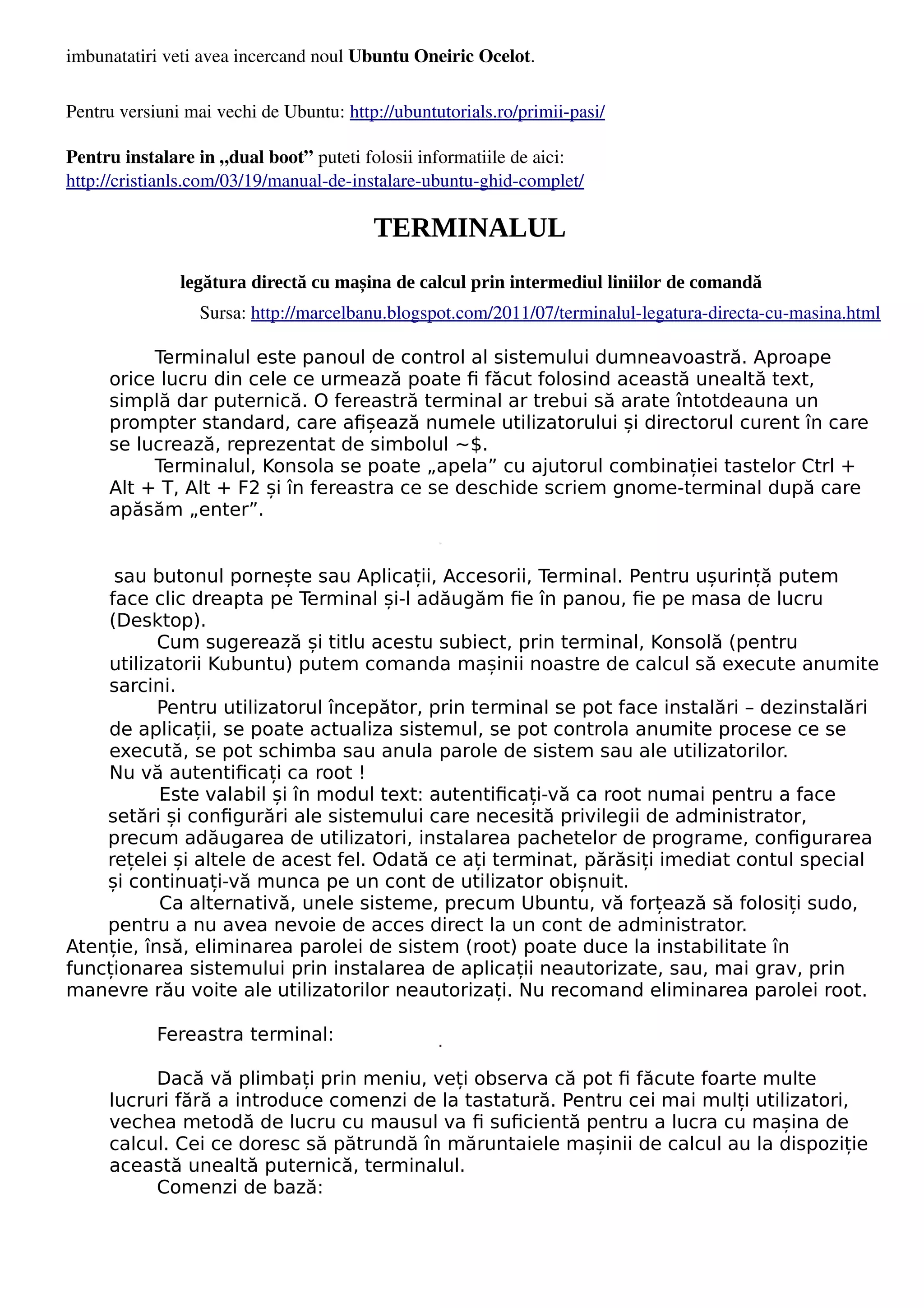 Instalare si setari Ubuntu | PDF