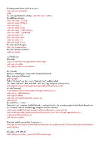 Instalare si setari Ubuntu | PDF