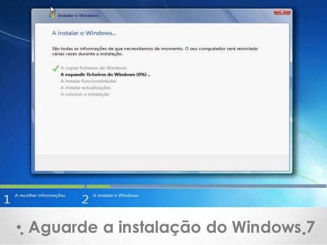 Instalar o windows 7