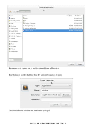 instalacion de plugins sublime text | PDF