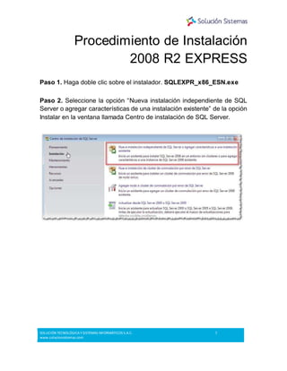 Instalar sql server | DOCX
