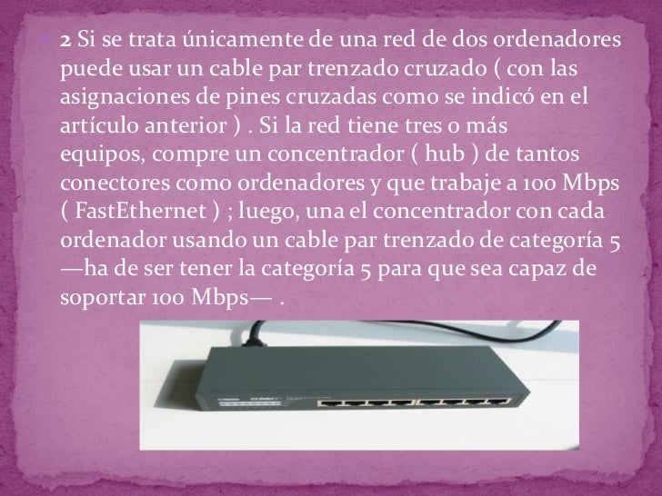 coseptos basicos de redes de internet: como instalar una red lan