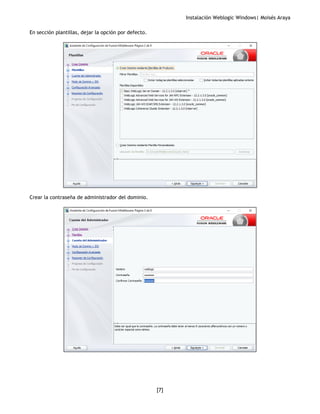 Instalacion Weblogic Server 12c Windows 10. | PDF