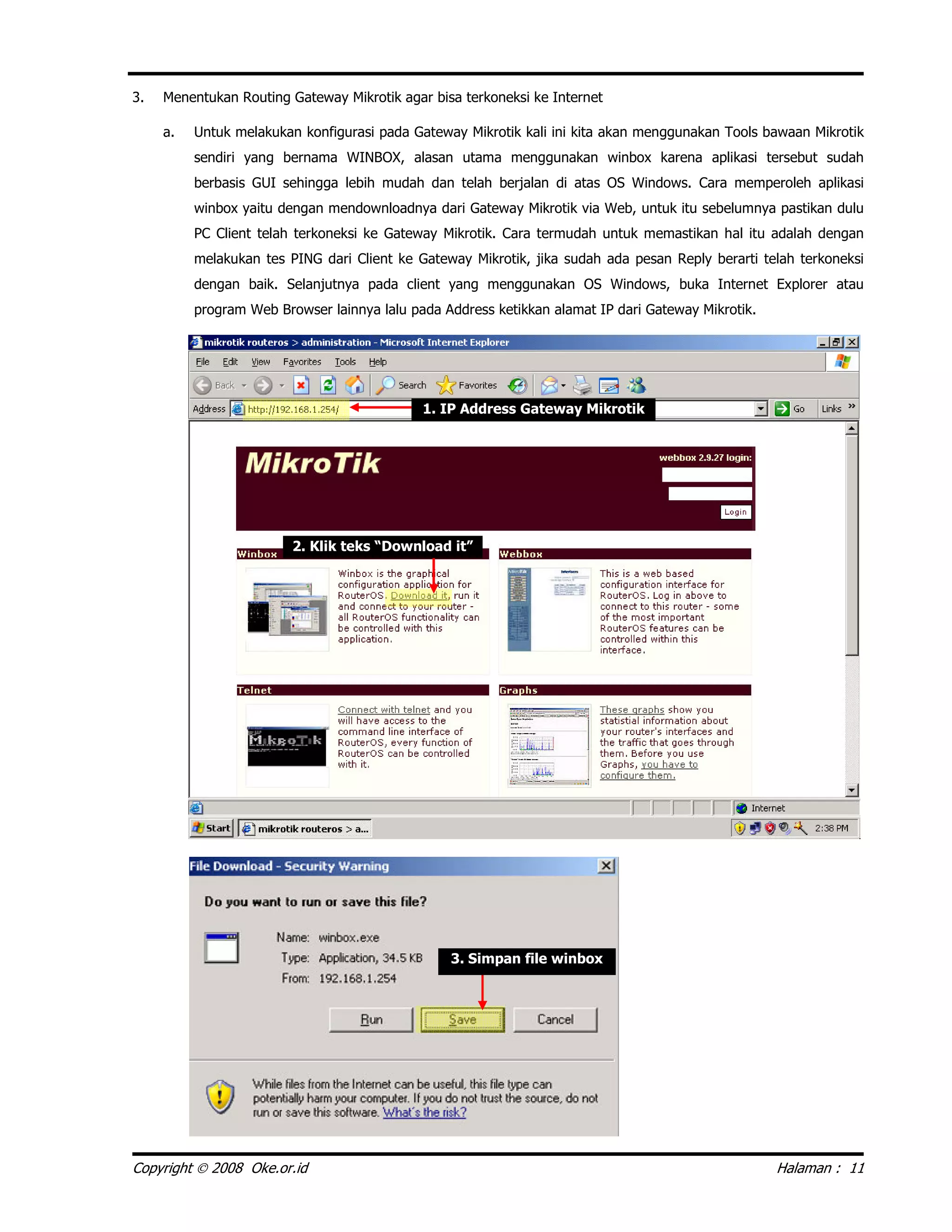 Instalasi dan-konfigurasi-mikrotik-sebagai-gateway | PDF