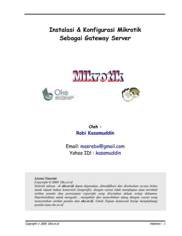 Instalasi dan-konfigurasi-mikrotik-sebagai-gateway 2 | PDF