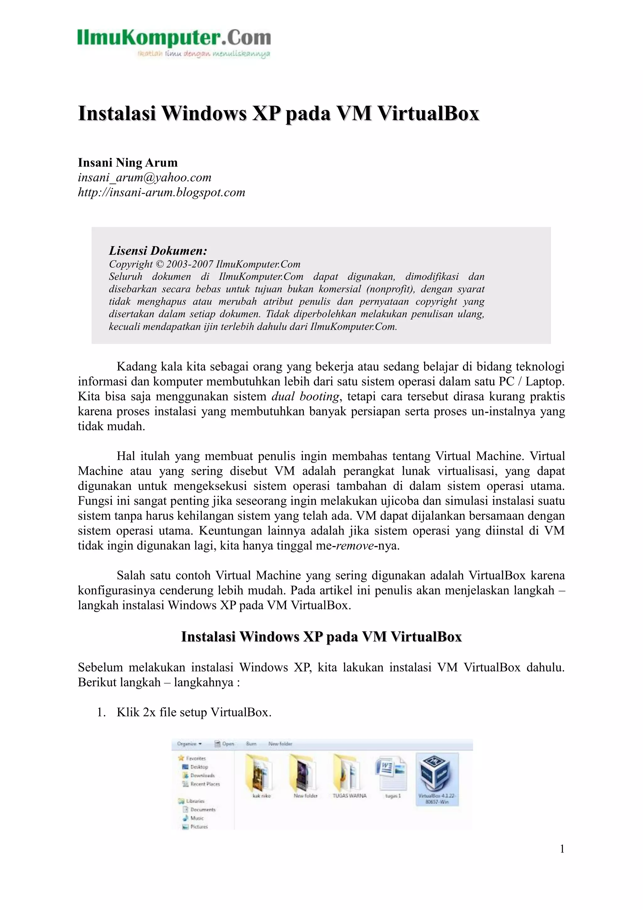 Instalasi windows-xp-pada-vm-virtual box1 | PDF