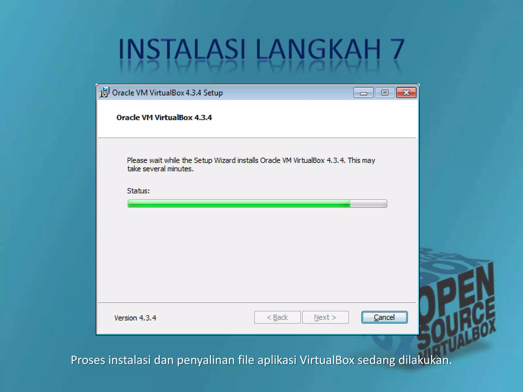 Instalasi aplikasi virtual box pada windows | PPTX