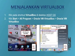 Instalasi aplikasi virtual box pada windows | PPTX