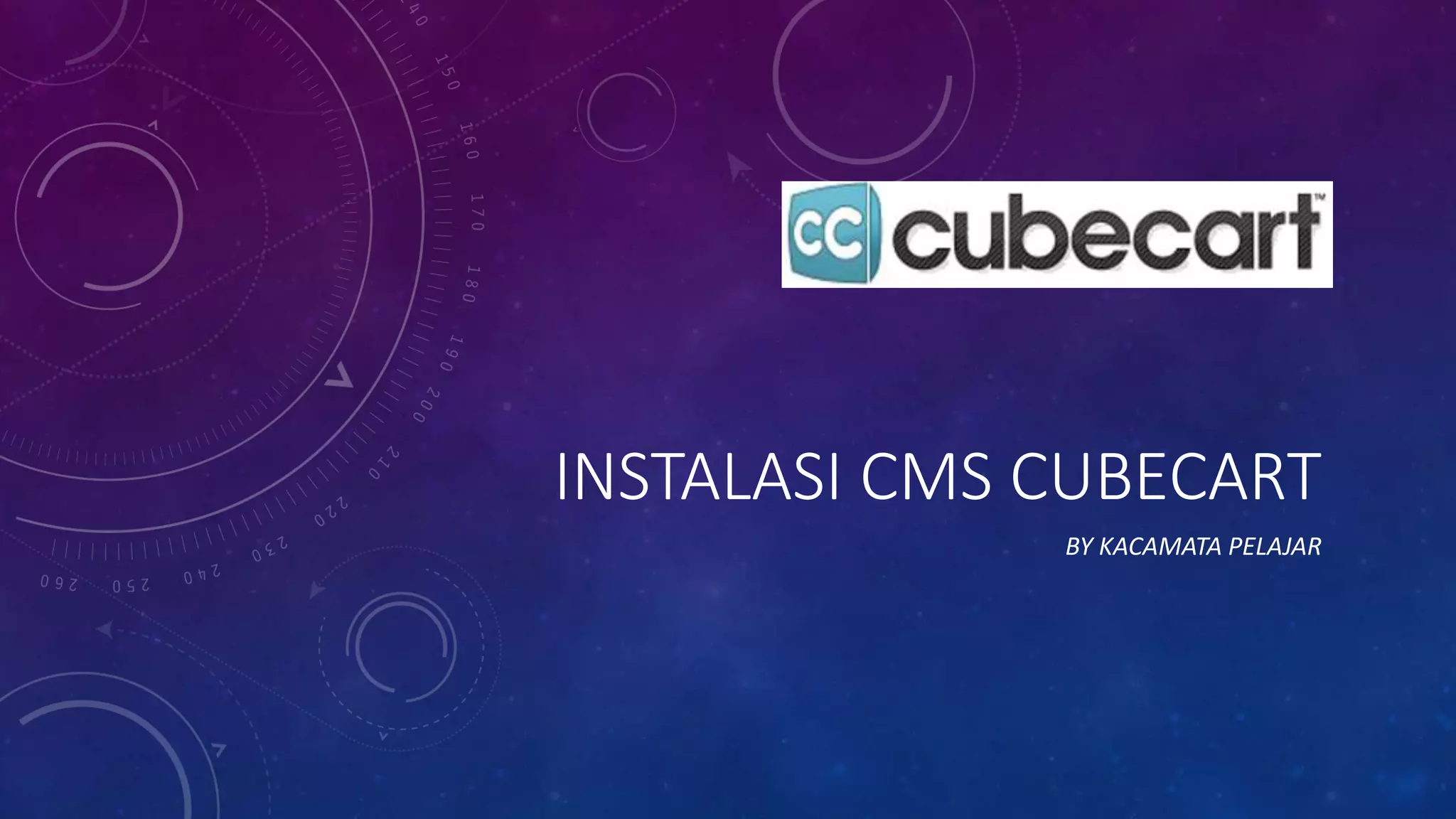Instalasi cms cubecart | PPT