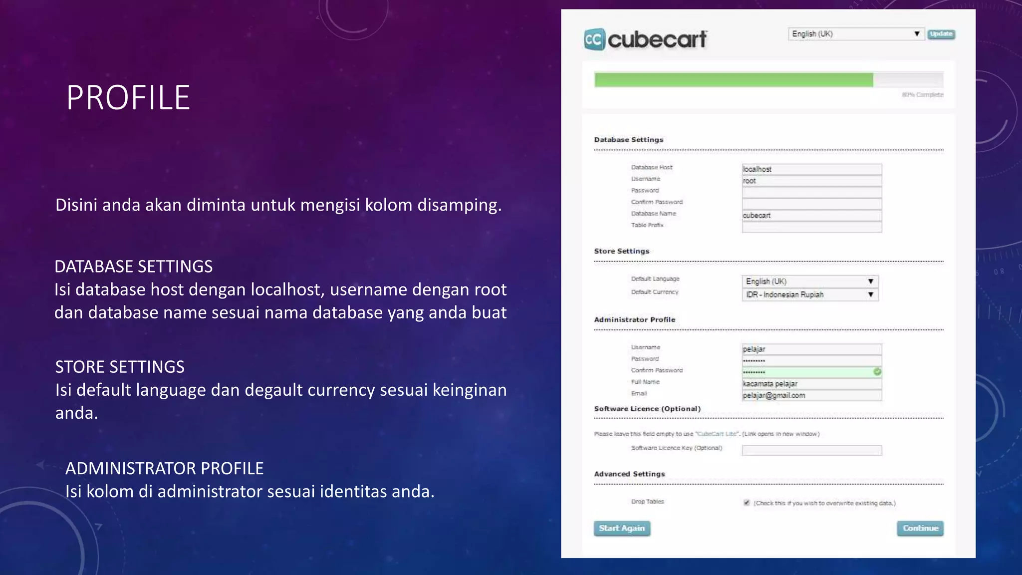 Instalasi cms cubecart | PPTX