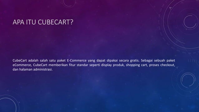 Instalasi cms cubecart | PPTX