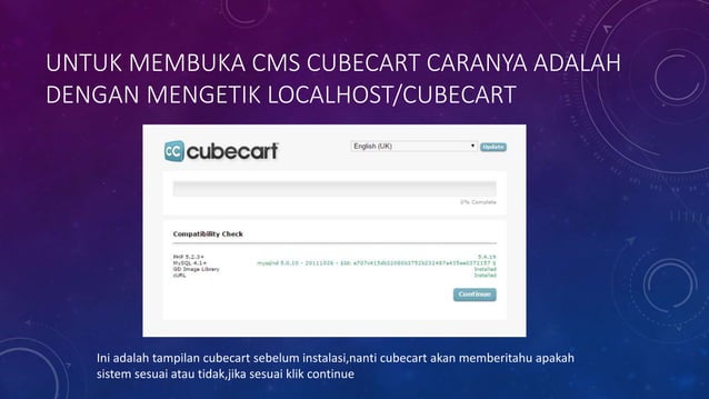Instalasi cms cubecart | PPTX