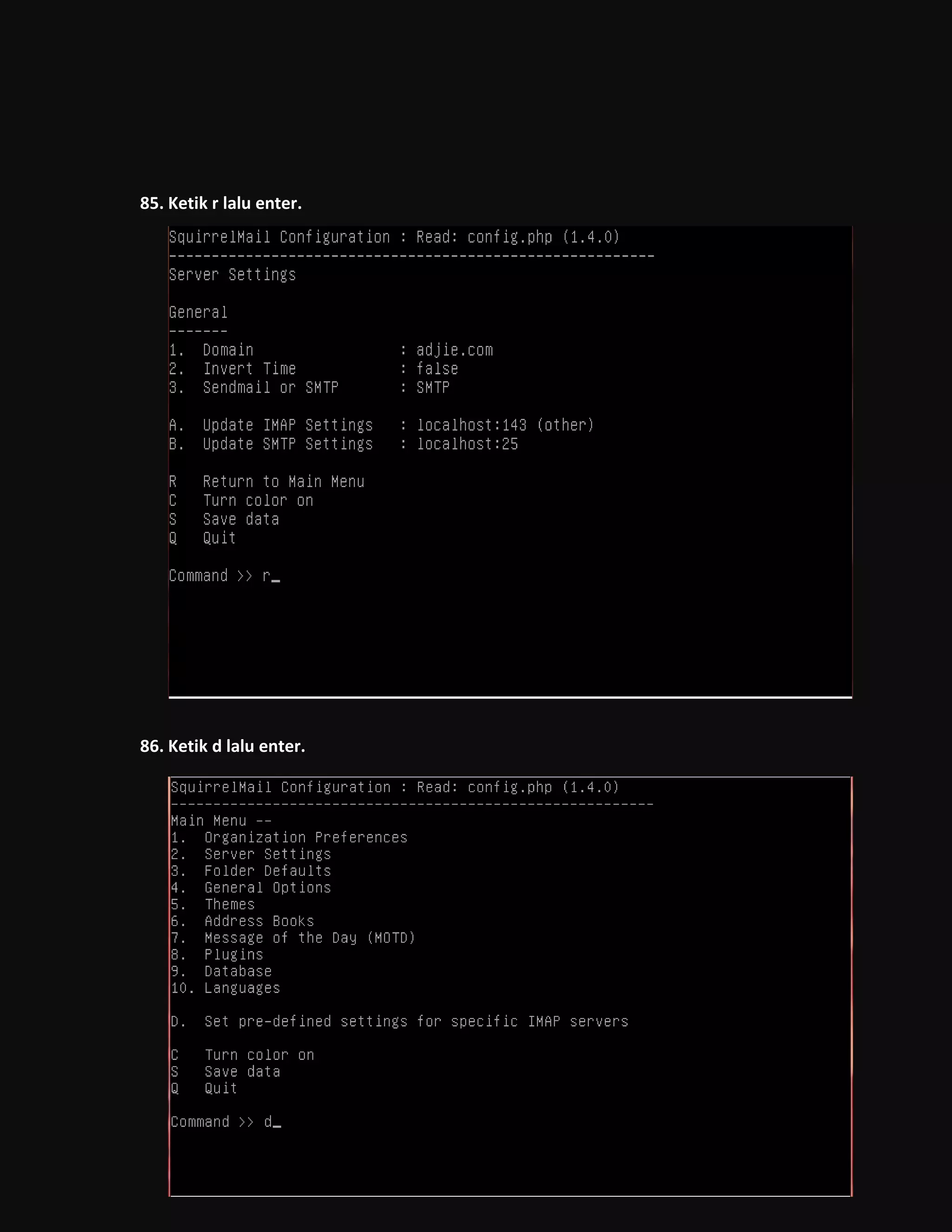 Instalasi dan konfigurasi debian wheezy 7 | DOCX