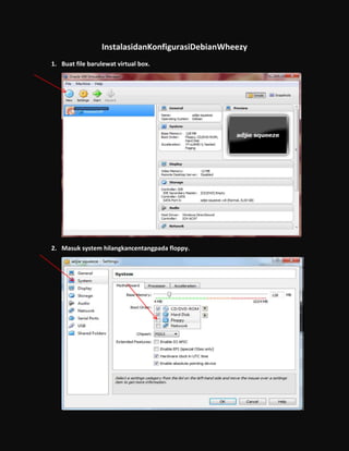 Instalasi dan konfigurasi debian wheezy 7 | DOCX