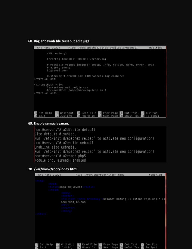 Instalasi dan konfigurasi debian wheezy 7 | DOCX