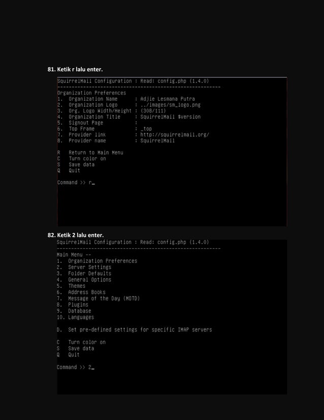 Instalasi dan konfigurasi debian wheezy 7 | DOCX