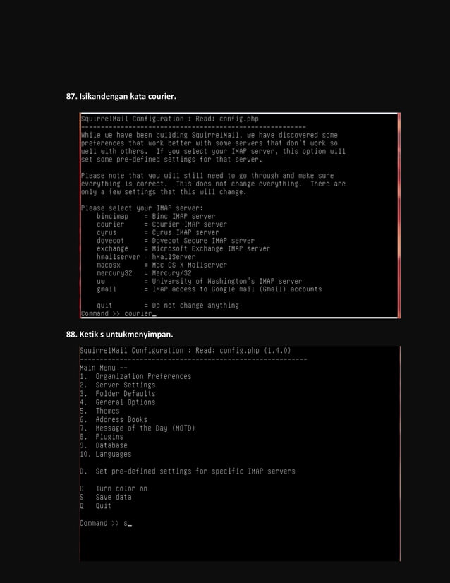 Instalasi dan konfigurasi debian wheezy 7 | DOCX