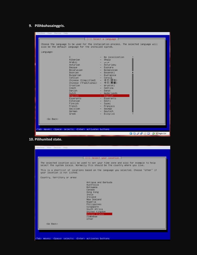 Instalasi dan konfigurasi debian wheezy 7 | DOCX