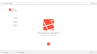 Instalasi dan Konfigurasi Laravel Versi 5 di Windows.pptx