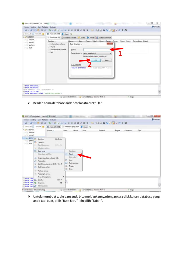 Instalasi dan Konfigurasi MariaDb | DOCX