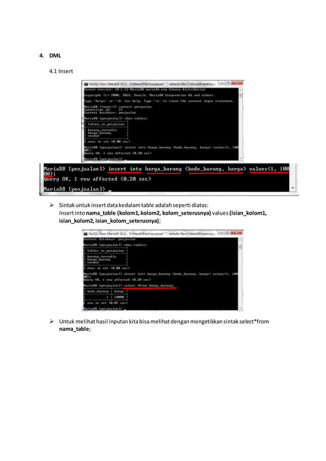 Instalasi dan Konfigurasi MariaDb | DOCX