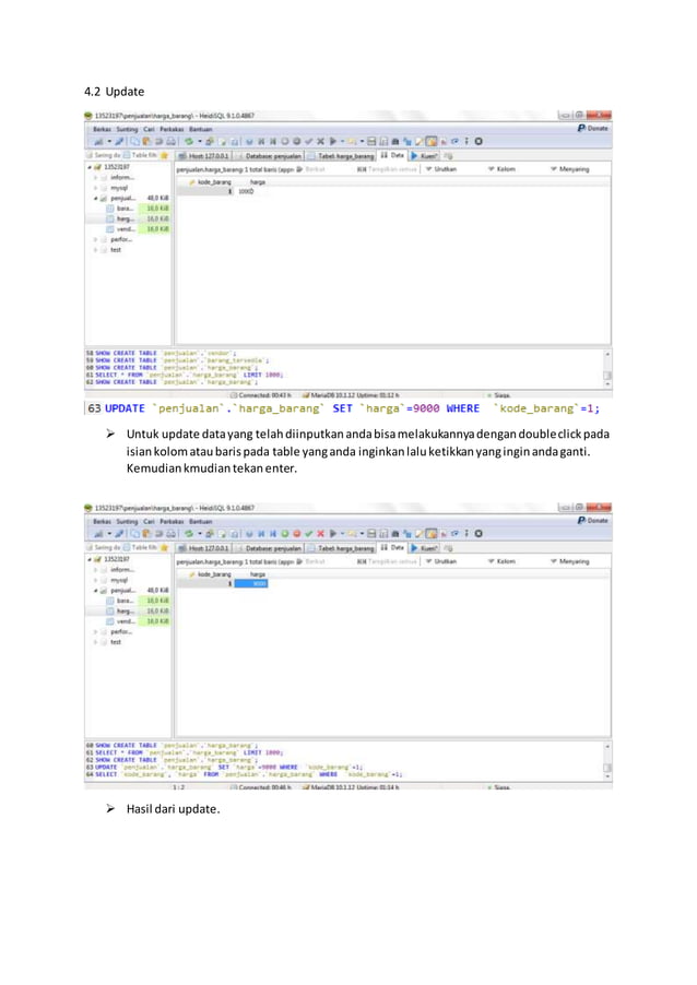 Instalasi dan Konfigurasi MariaDb | DOCX