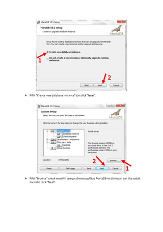 Instalasi dan Konfigurasi MariaDb | DOCX