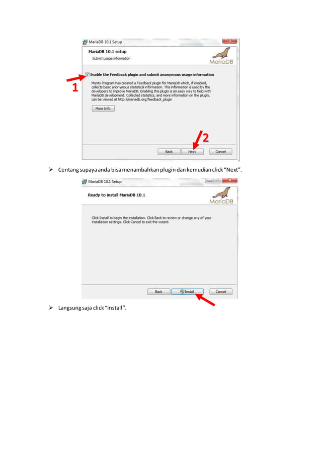 Instalasi dan Konfigurasi MariaDb | DOCX
