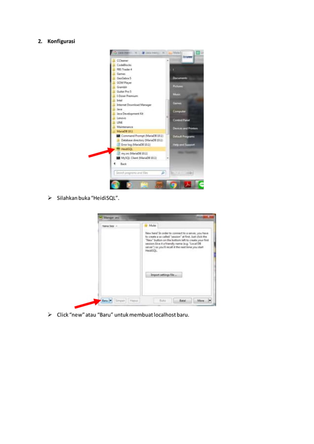 Instalasi dan Konfigurasi MariaDb | DOCX