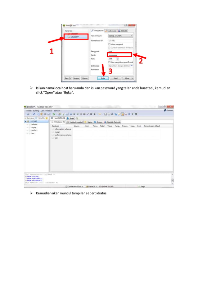 Instalasi dan Konfigurasi MariaDb | DOCX