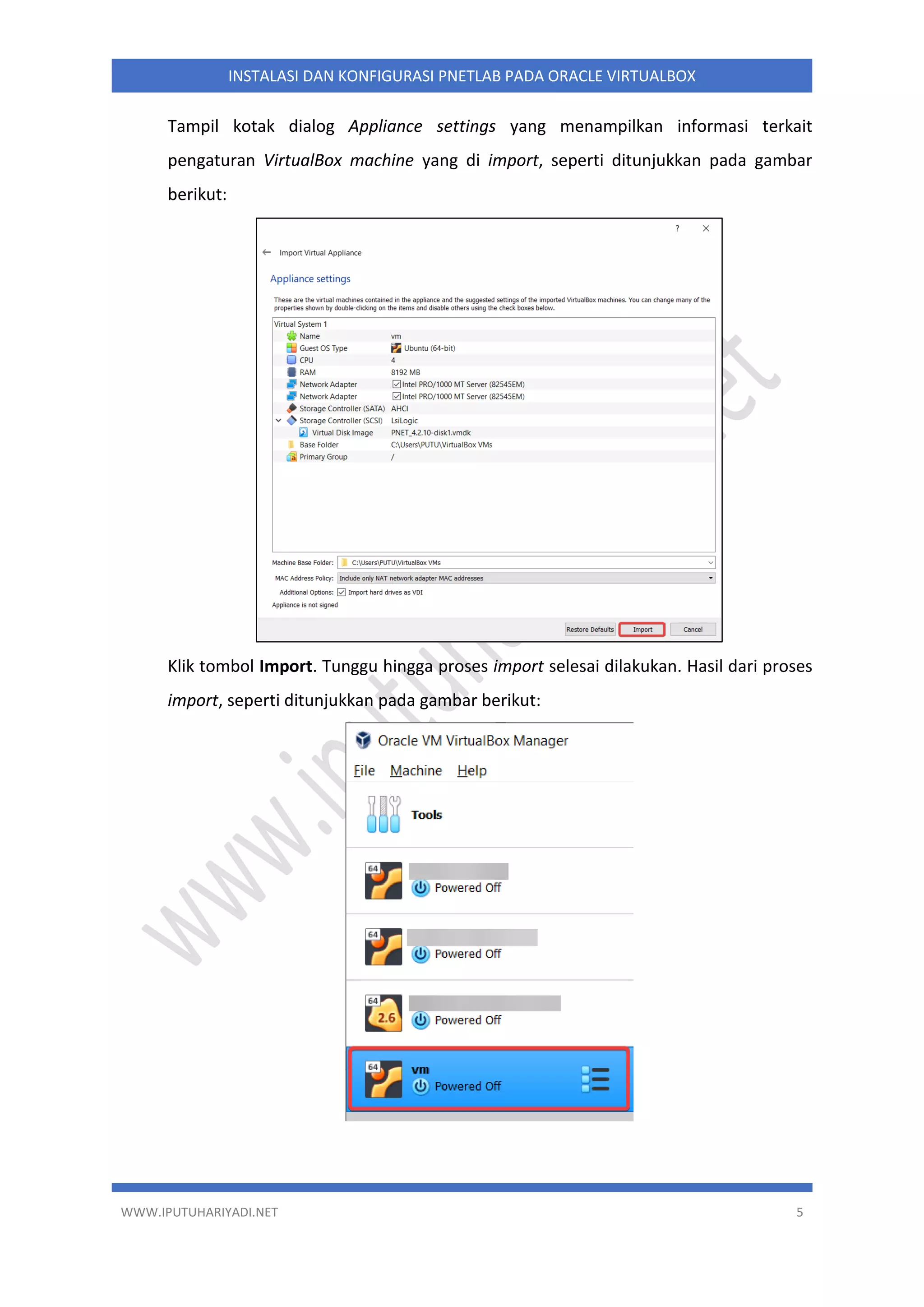 Instalasi dan Konfigurasi PNETLab pada Oracle VirtualBox | PDF