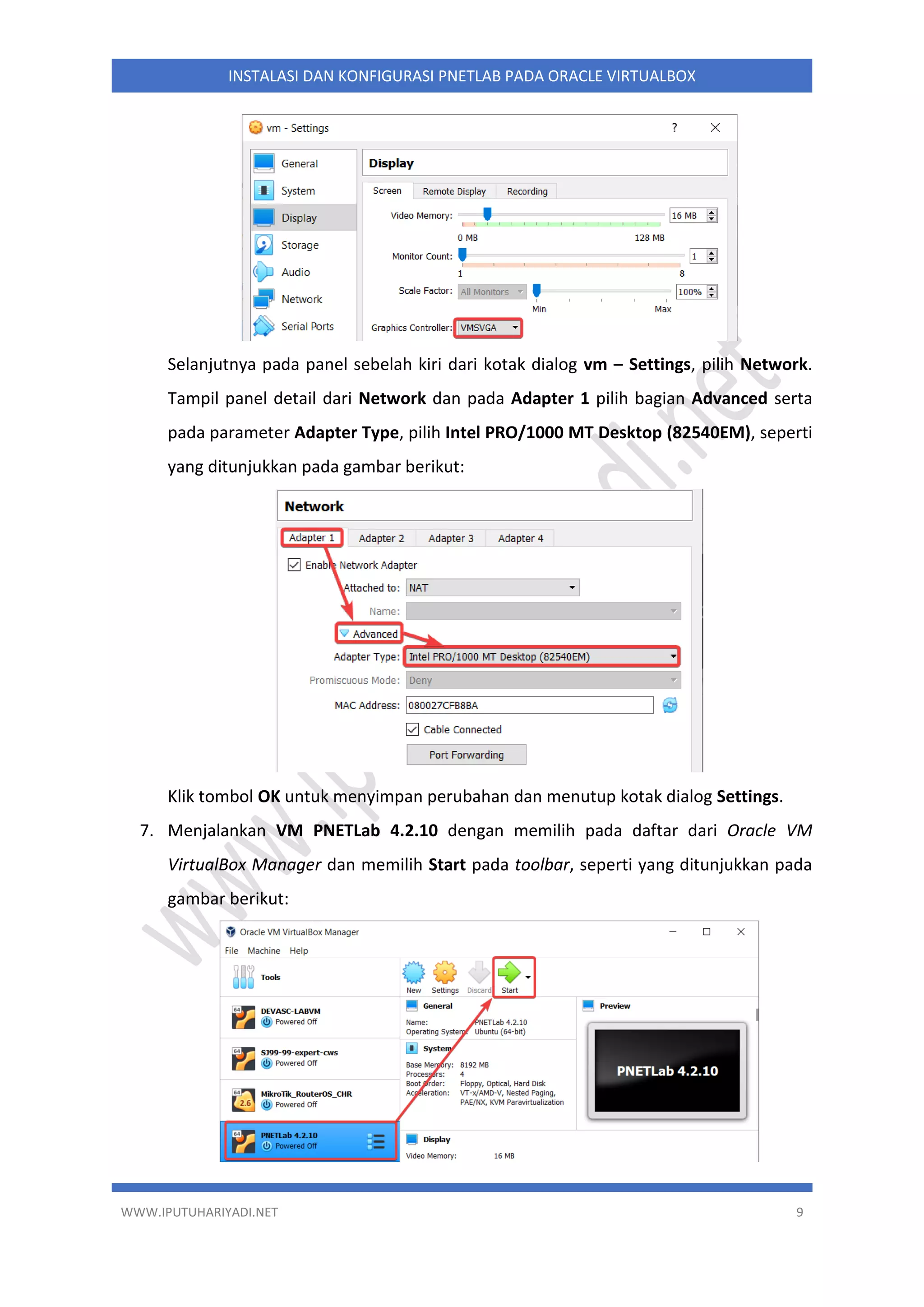 Instalasi dan Konfigurasi PNETLab pada Oracle VirtualBox | PDF
