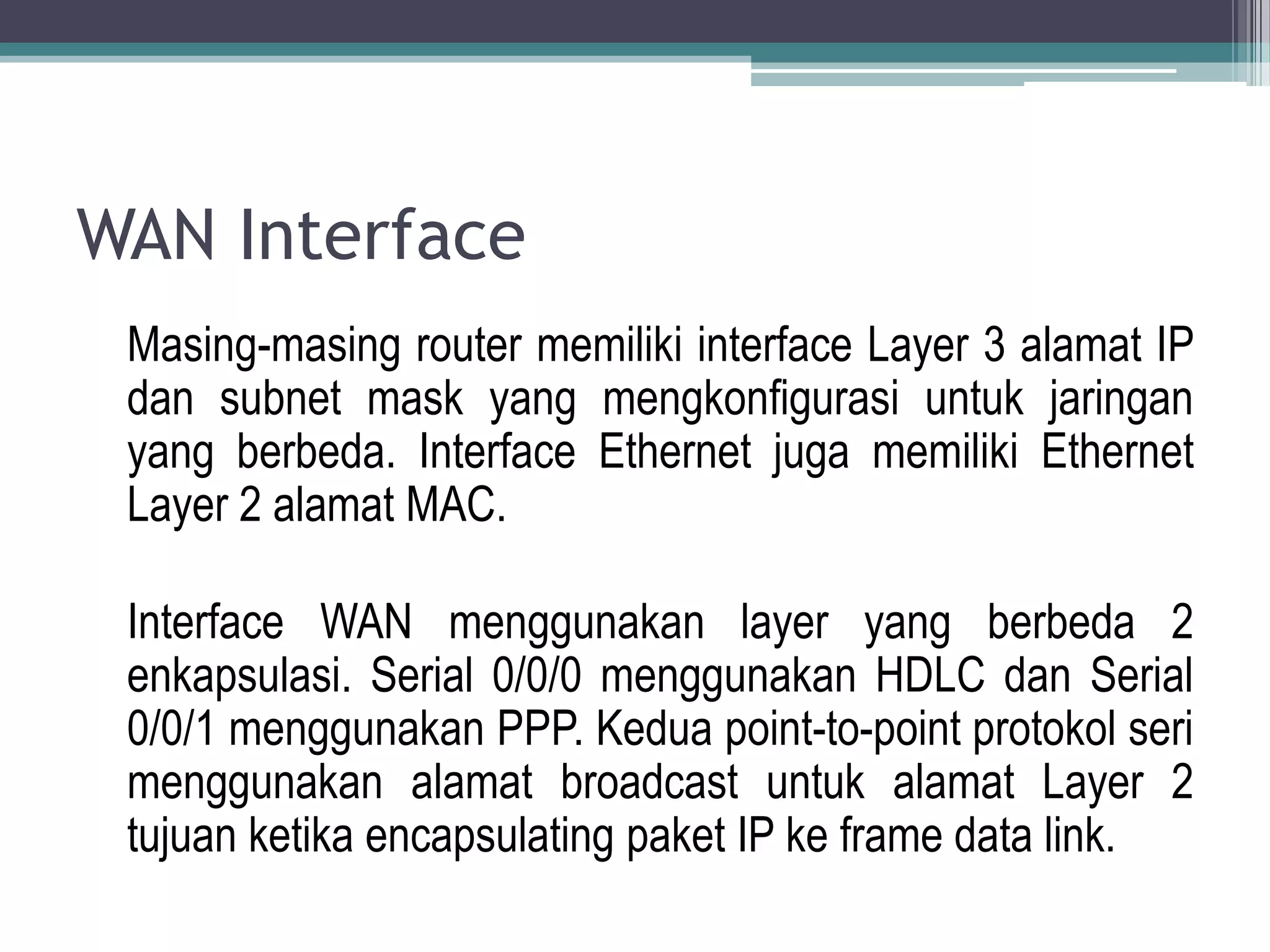 Instalasi dan konfigurasi router ( 1 ) | PPTX