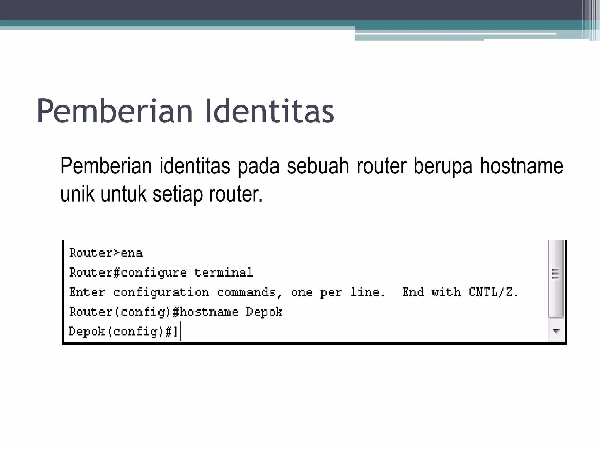 Instalasi dan konfigurasi router ( 2 ) | PPTX