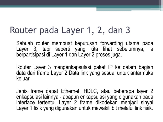 Instalasi dan konfigurasi router ( 2 ) | PPTX