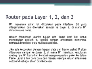 Instalasi dan konfigurasi router ( 2 ) | PPTX