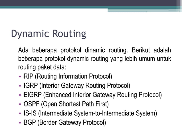 Instalasi dan konfigurasi router ( 3 ) | PPT