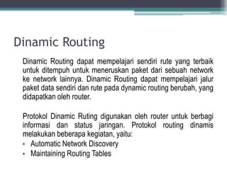 Instalasi dan konfigurasi router ( 3 ) | PPT