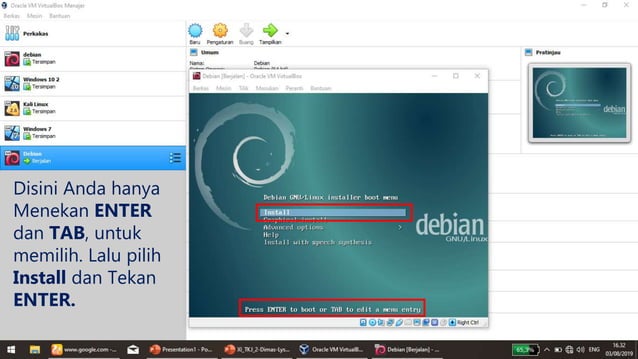 Instalasi debian | PPTX
