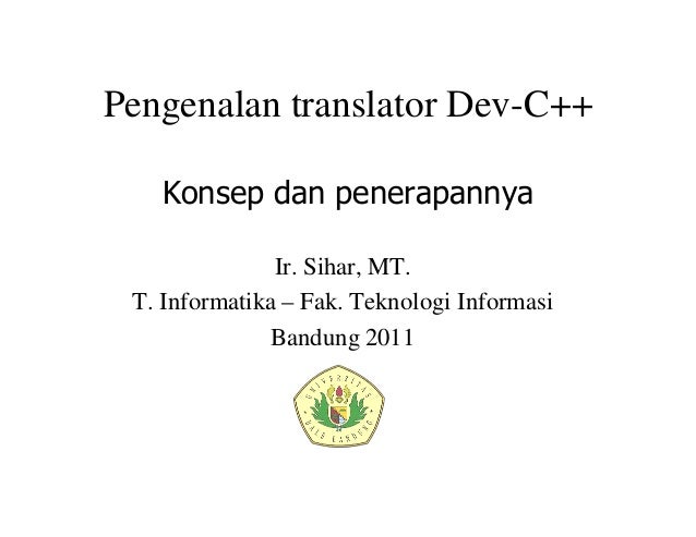 Instalasi Dev-C++