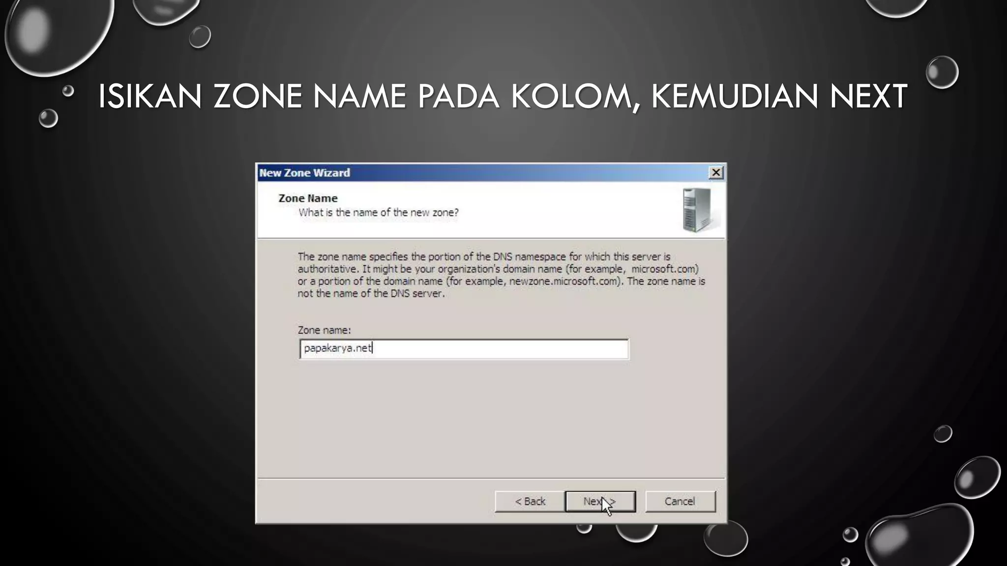 Instalasi dns, Join Domain dan Subdomain | PPT