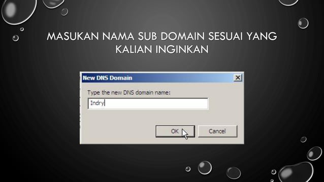 Instalasi dns, Join Domain dan Subdomain | PPT